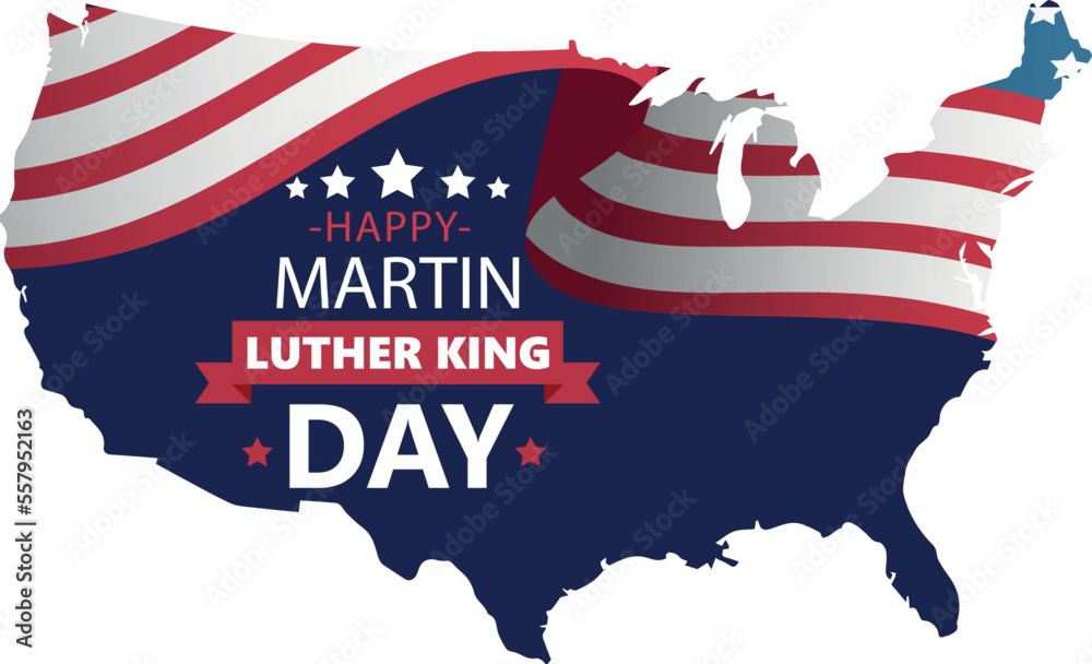 Martin Luther King Jr. Day png, Martin Luther King Jr. Day typography ...