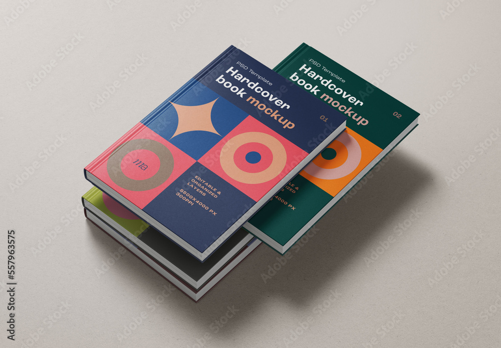 Hardcover Book Mockup Stock Template | Adobe Stock