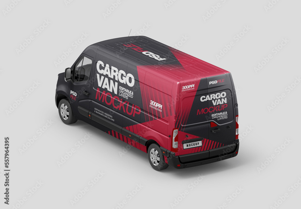 Cargo Van Mockup Stock Template | Adobe Stock