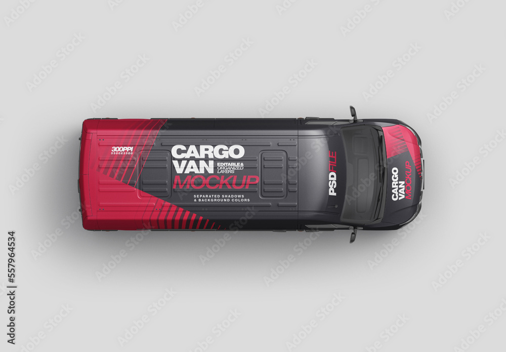 Cargo Van Mockup Stock Template | Adobe Stock
