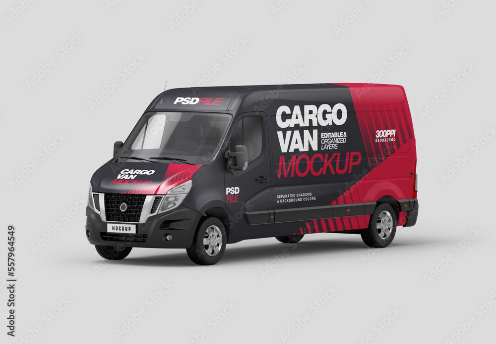 Cargo Van Mockup Stock Template | Adobe Stock
