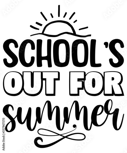 Schools Out For Summer Clipart Black And White