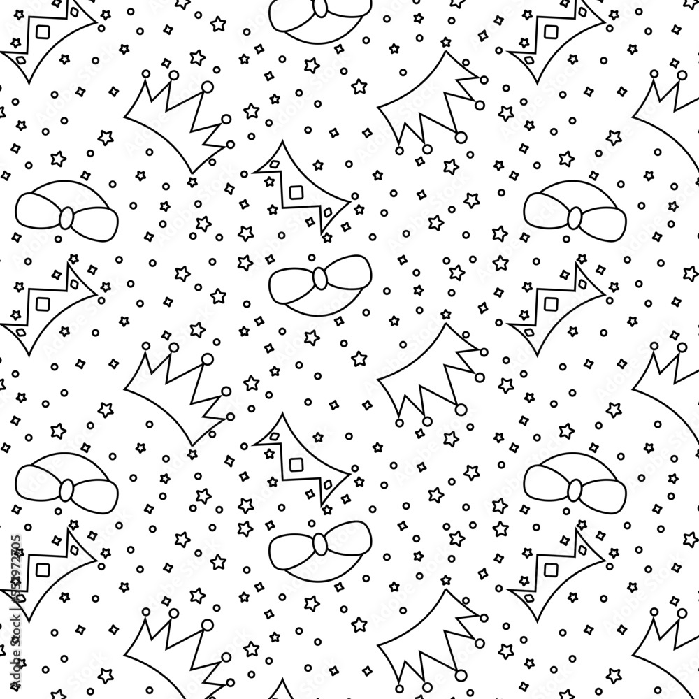 Vectorial of Three kings hats pattern .image without background. Doodle ...