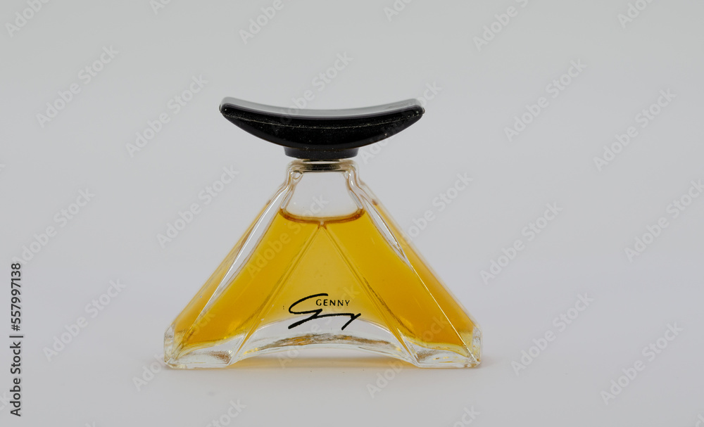 Aachen February 2021: Close-up of a miniature perfume Genny (Eau de ...