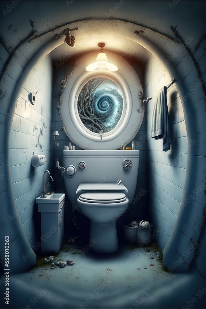 Pristine and Magical WC Toilet Design, Ideal for Mind Travelers and ...