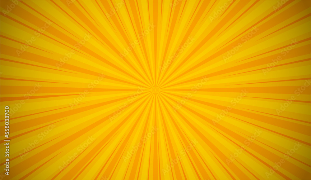 Abstract yellow comic zoom background vector illustration Stock Vector ...