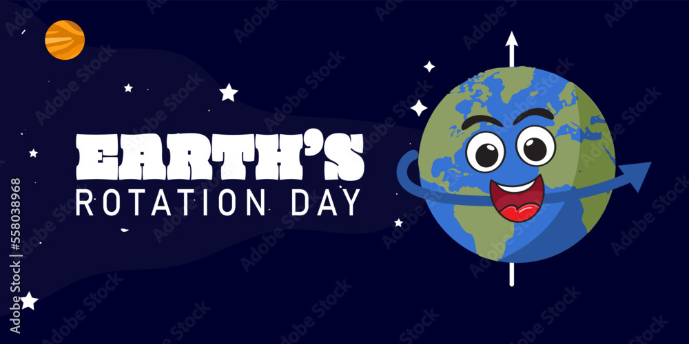 Earth's rotation day, suitable for background and banner, vector ...