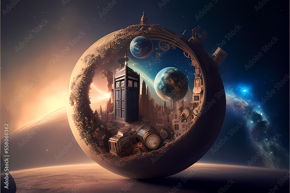 A time machine. A mystical clock standing in the middle of nowhere. A ...