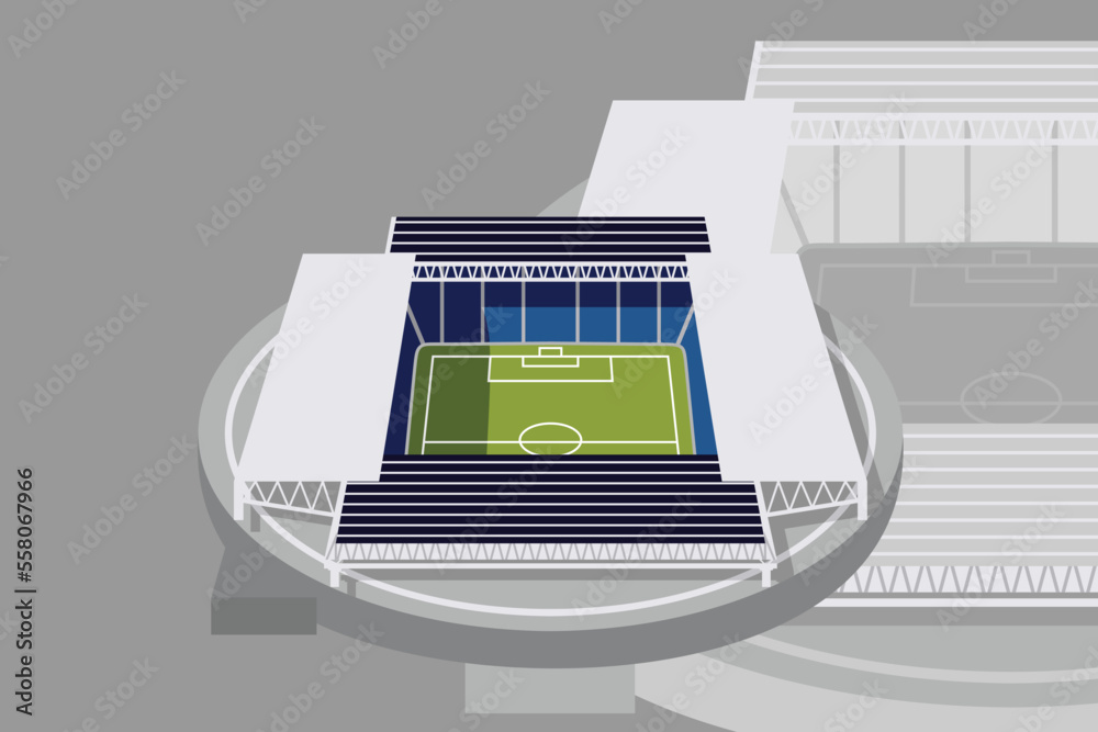 Soccer stadiums buildings. stadium line drawing illustration vector ...