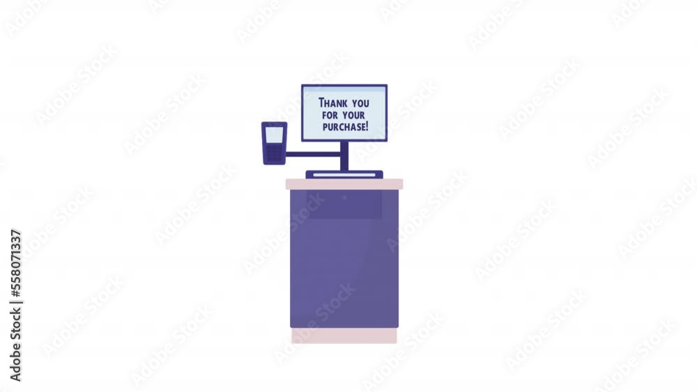 Animated client service etiquette. Flat cartoon style HD video footage ...