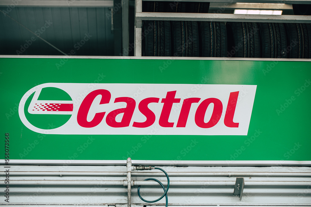 Castrol brand sign logo, British company leading in automotive ...