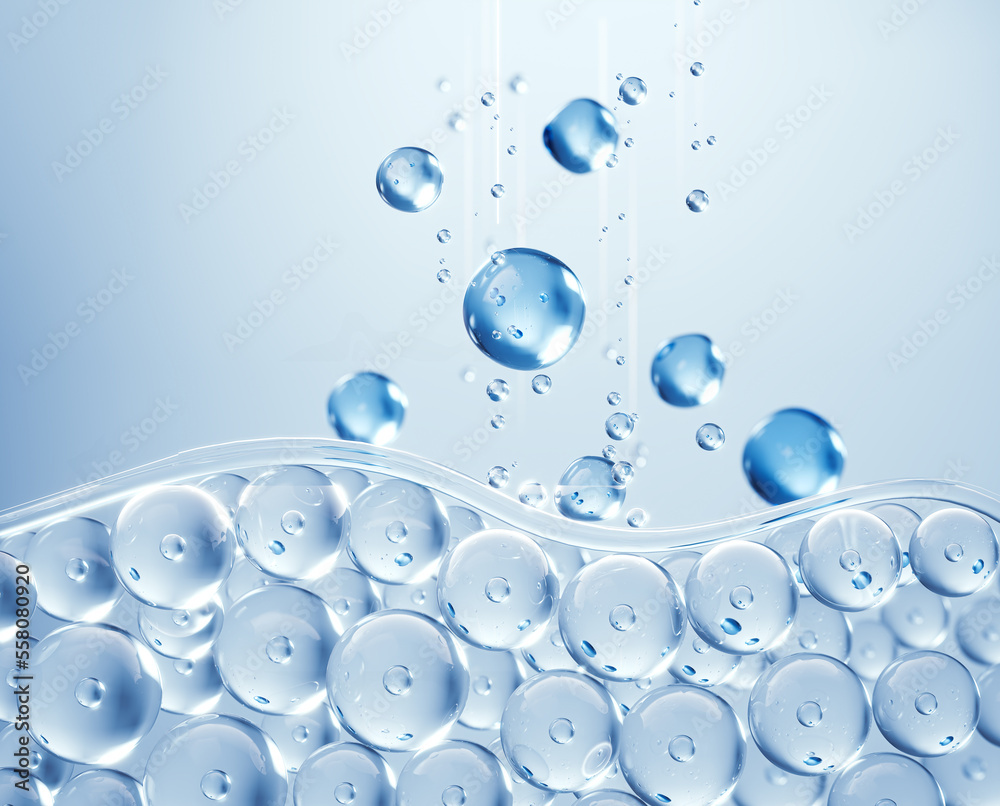 Cosmetic serum Oil drop on Saggy skin cell, Skin Repair, moisturizer ...