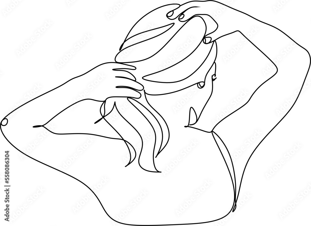 Female Body Line Drawing Female Figure Creative Modern Abstract Line