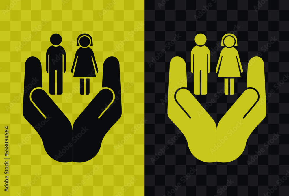 Client service, high quality vector silhouette icon. Client service ...