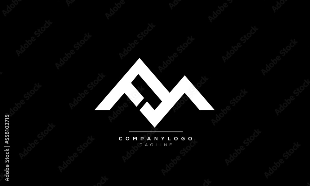 Alphabet letters Initials Monogram logo AM, AM INITIAL, AM letter Stock ...