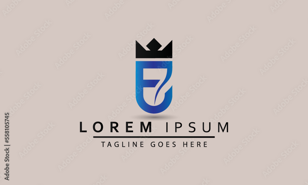 Elegant Letter E With A Crown. Graceful Royal Style. Calligraphic ...