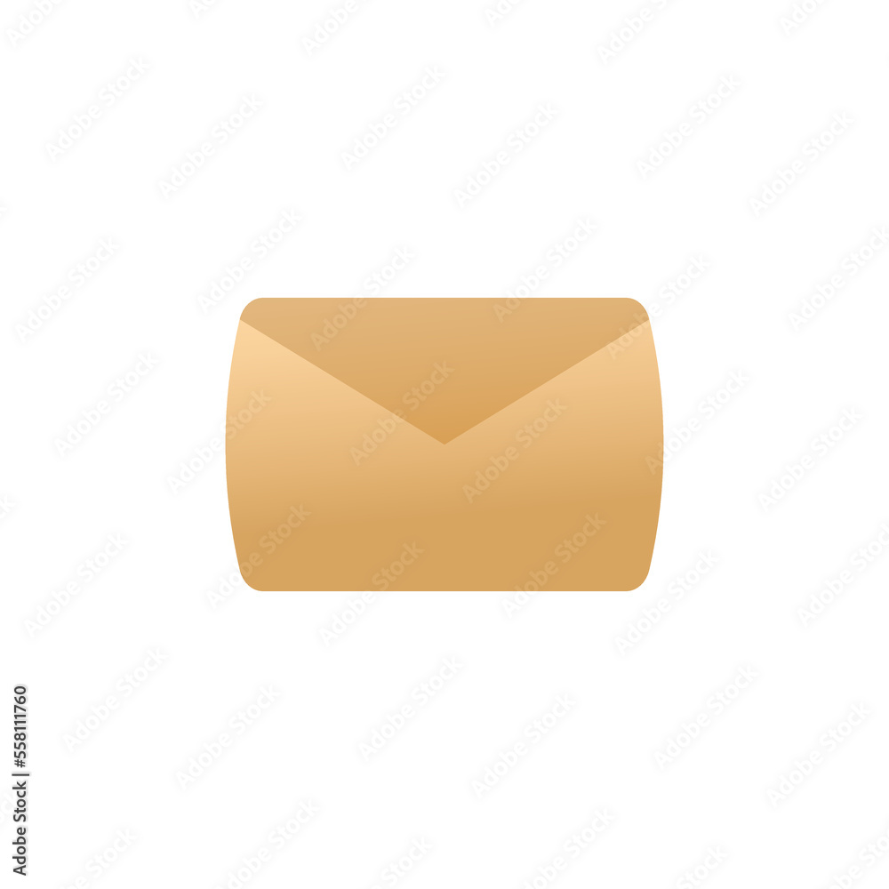Email Icon. Letter, Mail Logo. Vector Illustration. Isolated on White ...