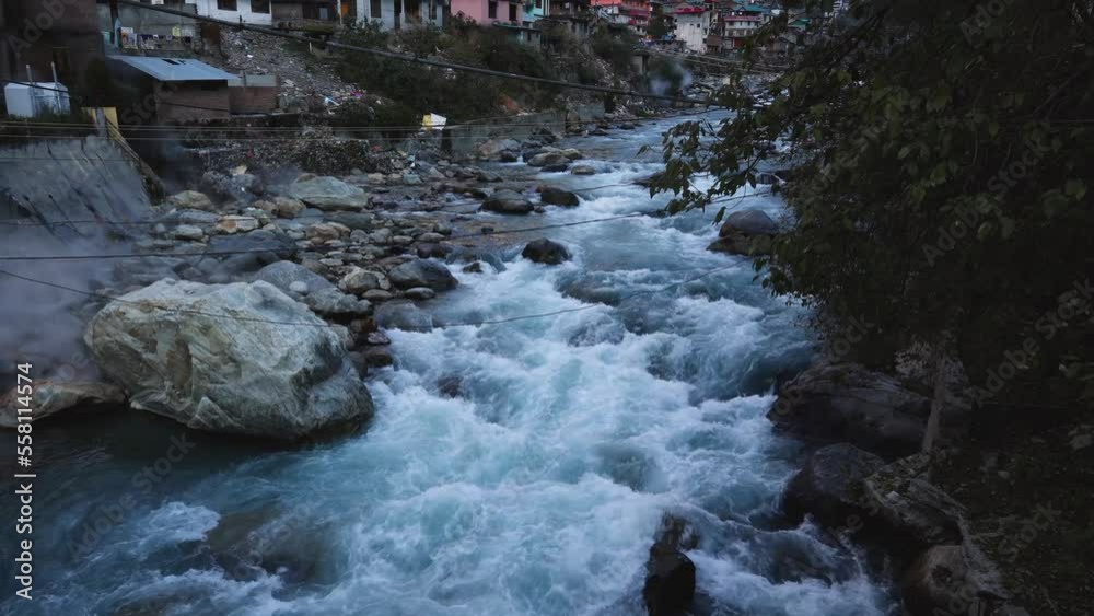 Hot water spring in Manikaran Kullu Manali Himachal Pradesh India ...