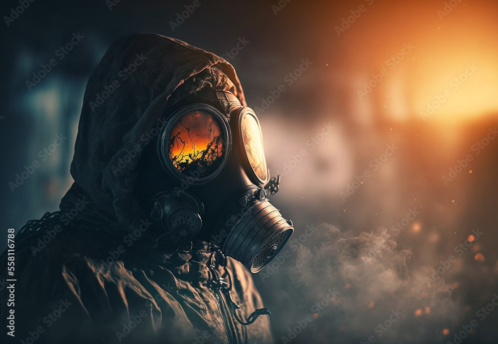 An abstract background of the effects of air pollution on human health ...