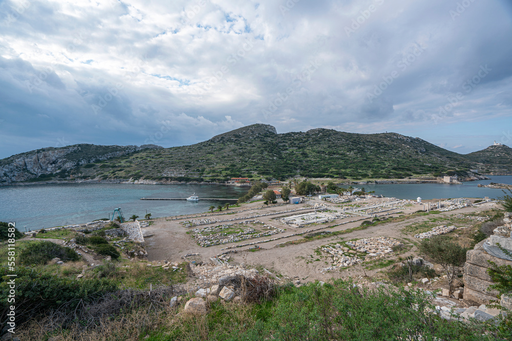 Poster Amazing views from Knidos, which was a Greek city in ancient ...