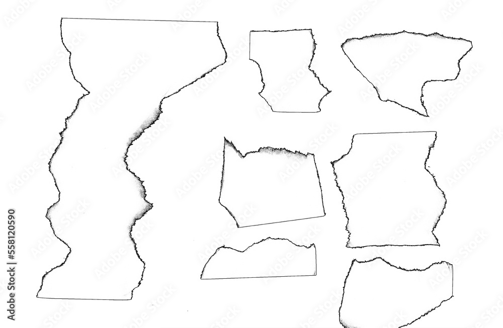 Burnt Paper Texture Shape, white paper texture shape, Torn paper ...