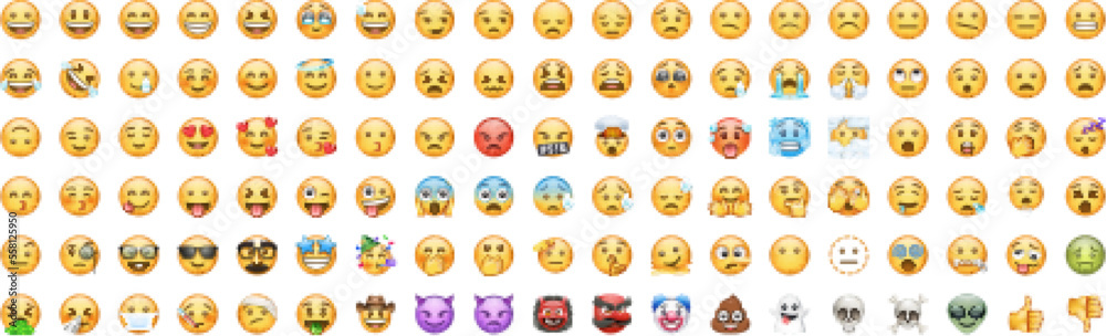 Recke, Germany - January, 2023: Smileys Emoticons Emojis Whatsapp 2022 ...