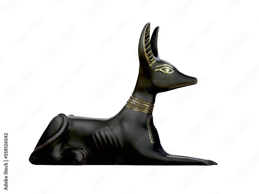 Anubis sculpture png alpha channel Stock Illustration | Adobe Stock