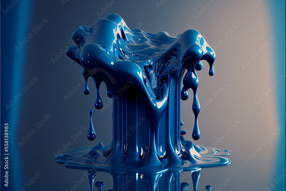 Acrylic blue paint splash | 3d Wallpapers | Blue paint | Beautiful ...