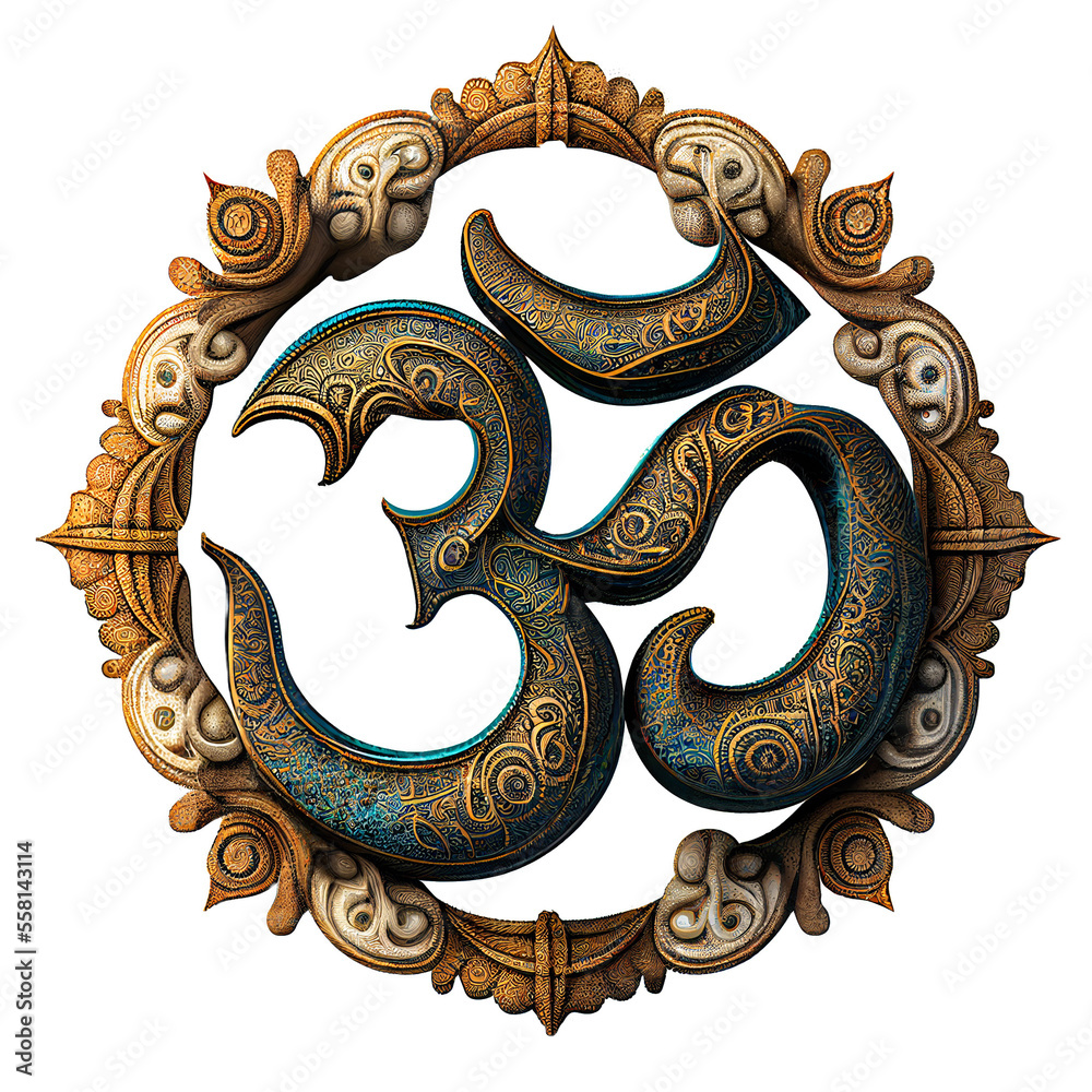 Indian Hindu Om symbol, Ohm symbol transparent background Stock ...