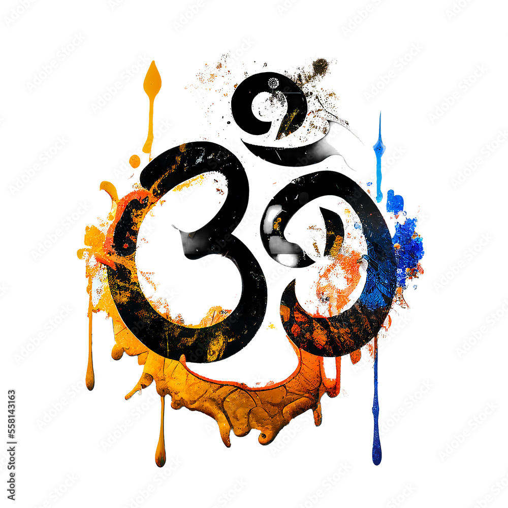 Indian Hindu Om symbol, Ohm symbol transparent background Stock ...