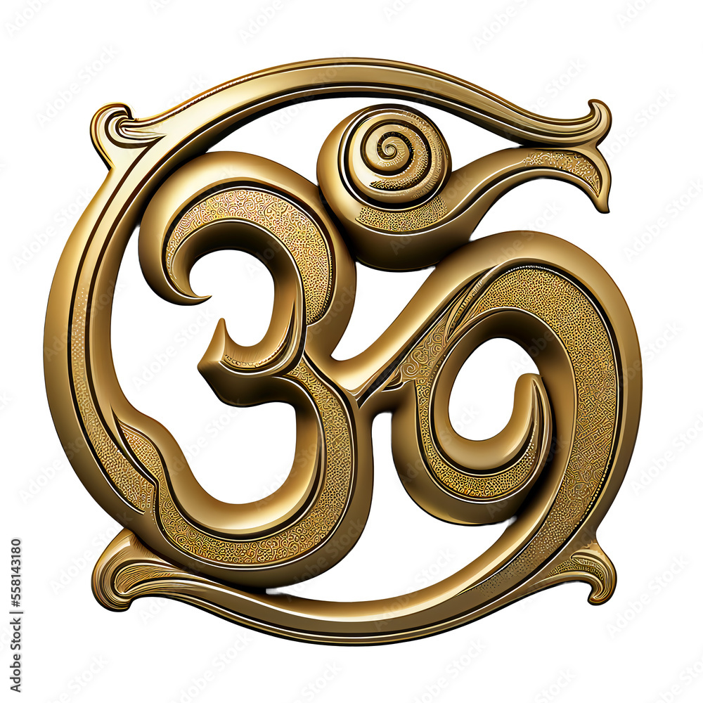 Indian Hindu Om symbol, Ohm symbol transparent background Stock ...