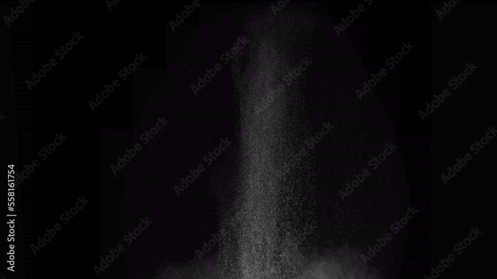 Projectile Impact in Snow Cover. A column of soil and dust rises into ...