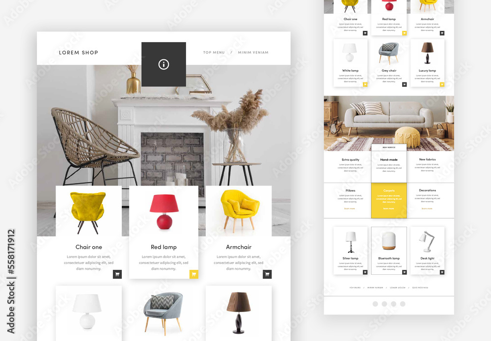 Newsletter Layout With Product Detail Stock Template | Adobe Stock