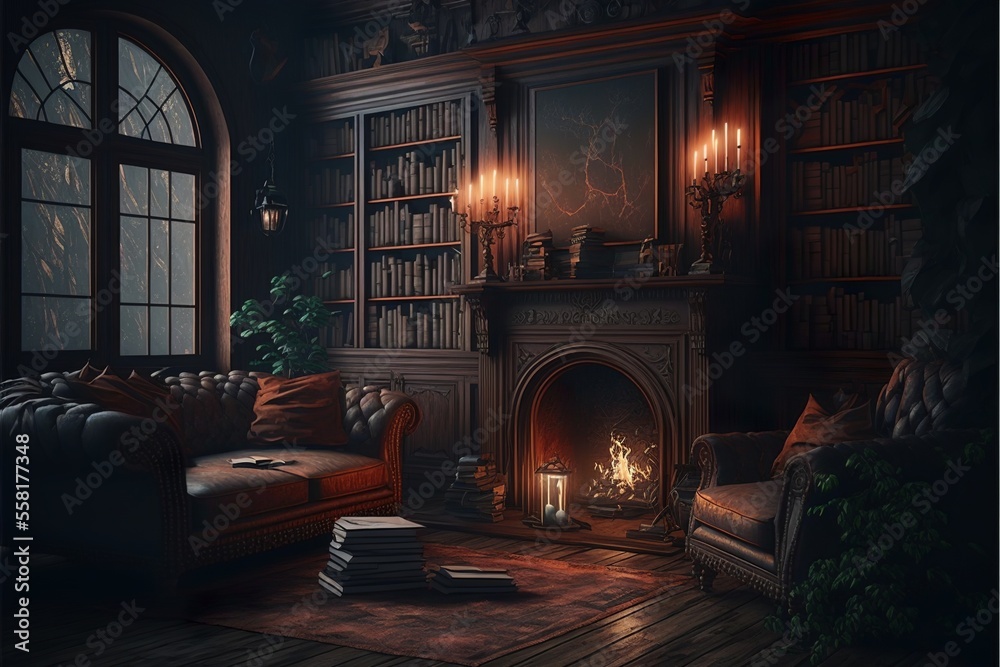 Old Midevil Gothic Victorian Living Room 5 Enchanting Gothic Style