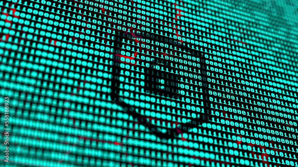 Cyber Security 4K Animation. Lock Icon. Cyber Security of Digital Data ...