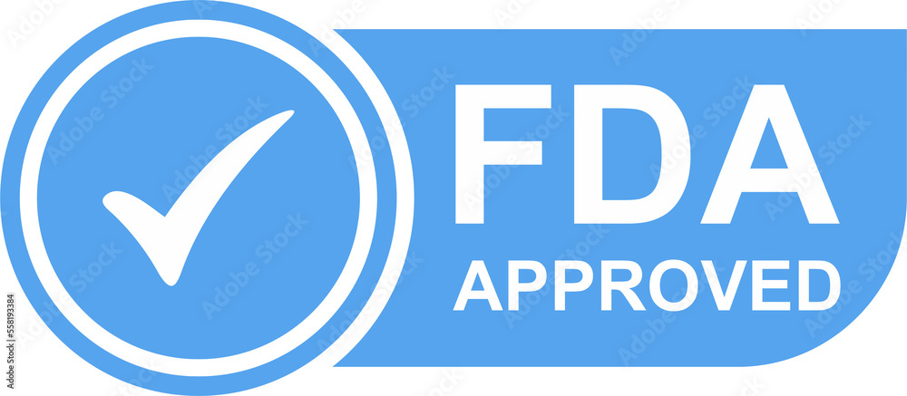 FDA Approved Food and Drug Administration Stamp, icon, symbol, label ...