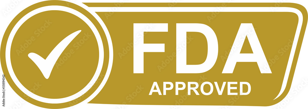 FDA Approved Food and Drug Administration icon, symbol, label, badge ...