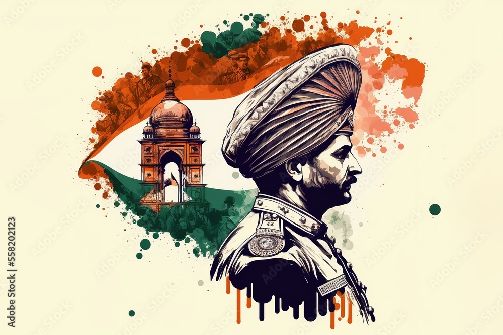 Indian Republic Day celebration stock illustration Republic Day, India ...