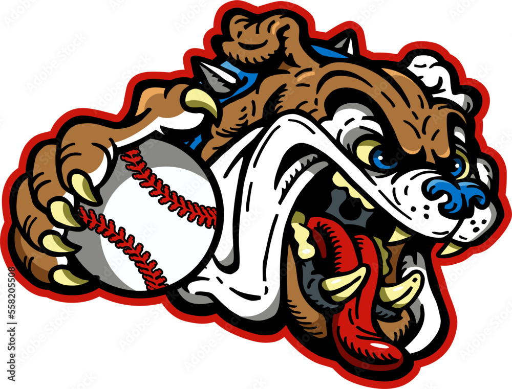 Mascotte Bouledogue Clipart Bulldog Cheer Mascot | Vector | Sports