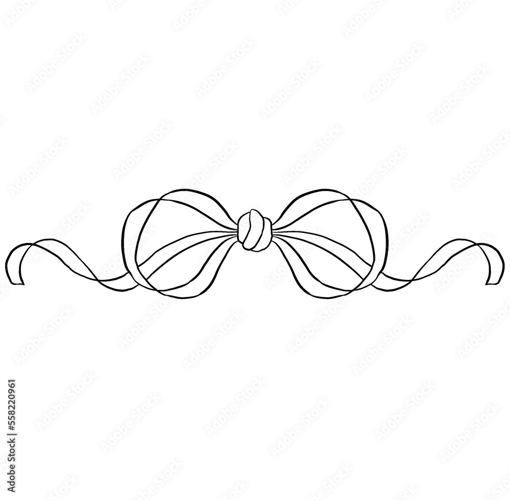 Line Of White Ribbon