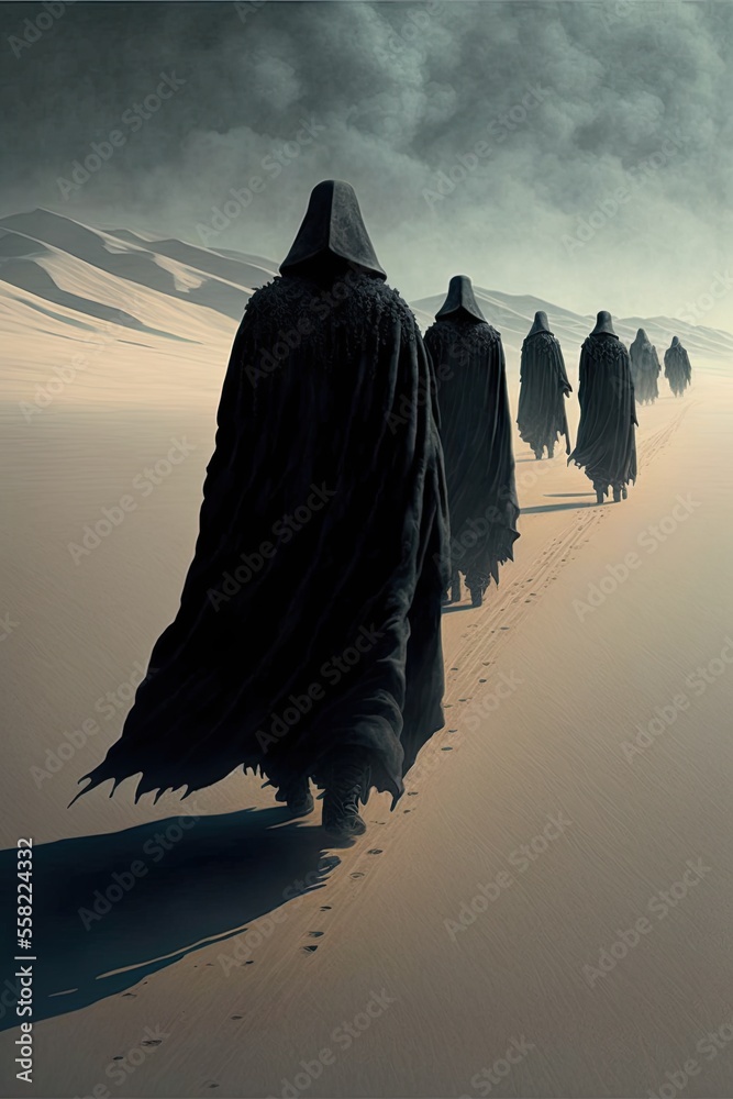 Annual migration of the black cloaked clandestine monks through an ...