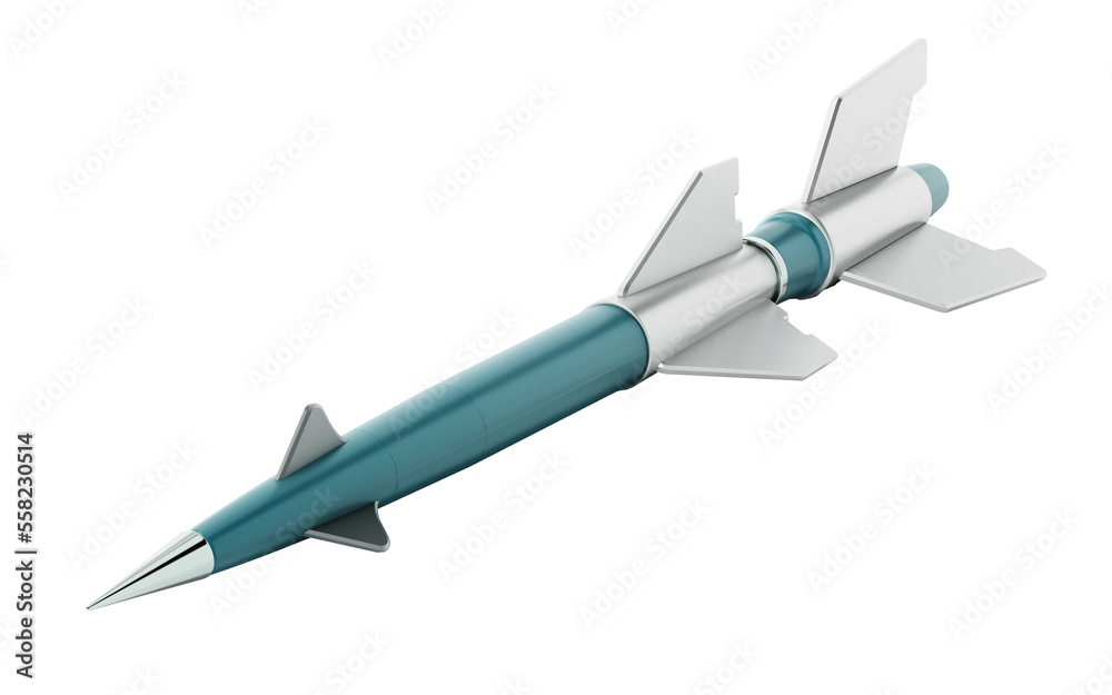 Missile on transparent background Stock Illustration | Adobe Stock