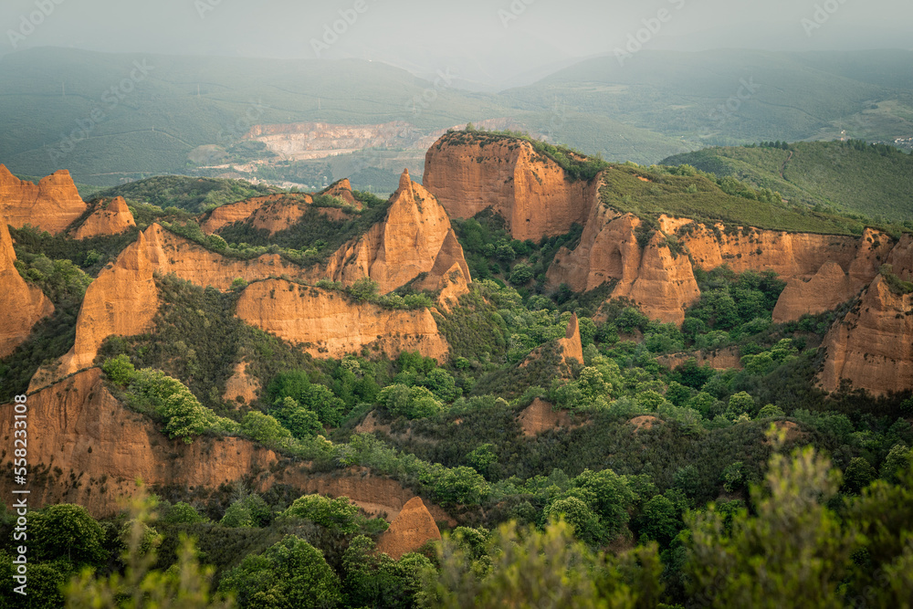 Las medulas mountains Stock Photo | Adobe Stock