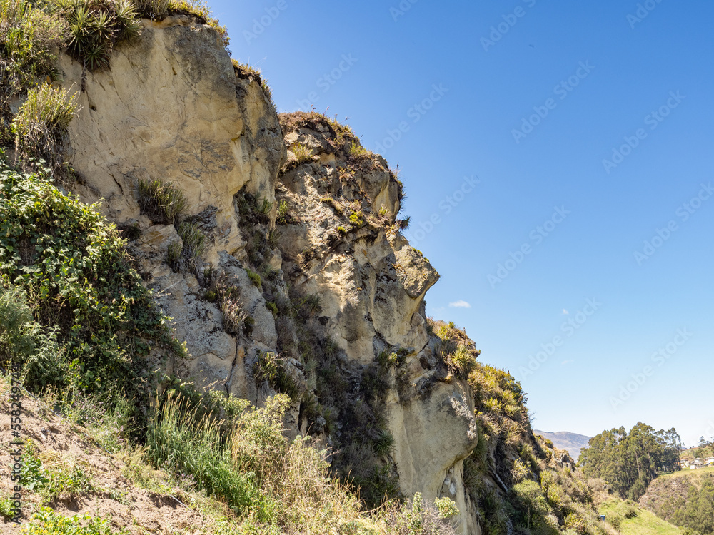 Cara del Inca en las ruinas de Ingapirca, en Ecuador Stock Photo ...