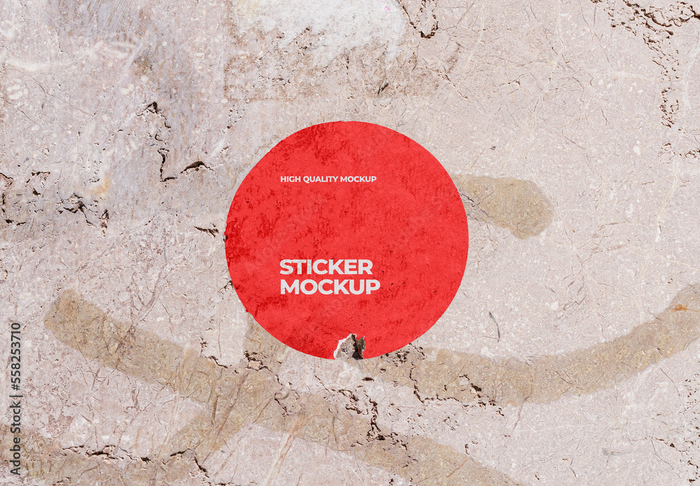 Sticker Mockup Paper Template Texture Street Urban Stock Template ...