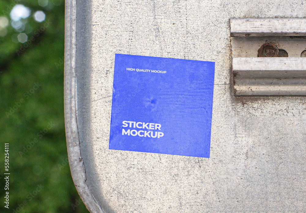 Sticker Mockup Paper Template Texture Street Urban Stock Template ...