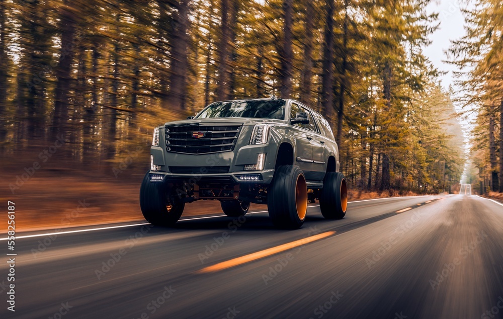 Seattle, WA, USA December 4, 2022 Lifted Cadillac Escalade Stock-Foto ...