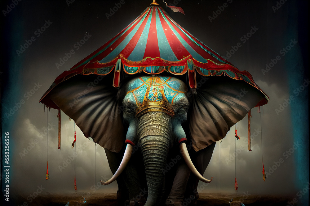 Strange circus Stock Illustration | Adobe Stock