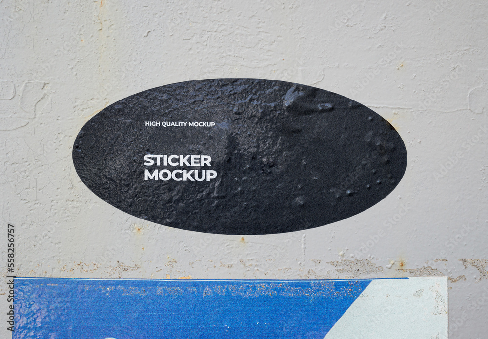 Sticker Mockup Paper Template Texture Street Urban Stock Template ...
