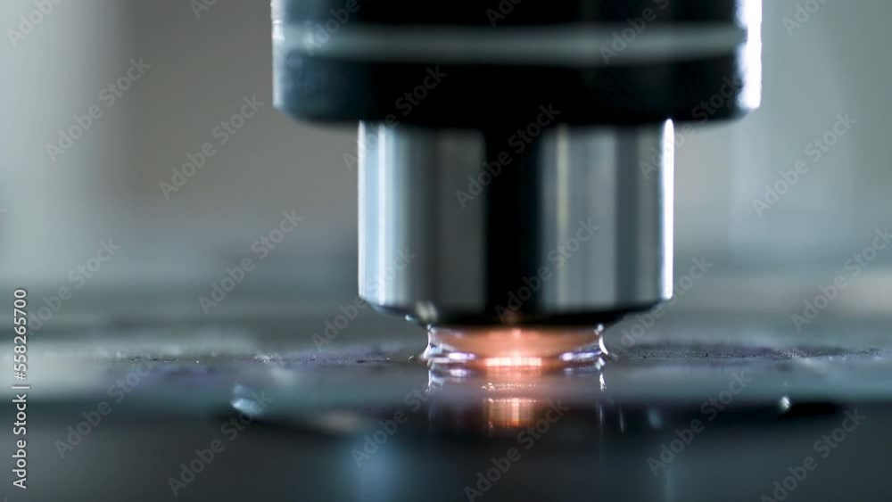 Close up Microscope lens change Magnification of lens for zoom enlarge ...